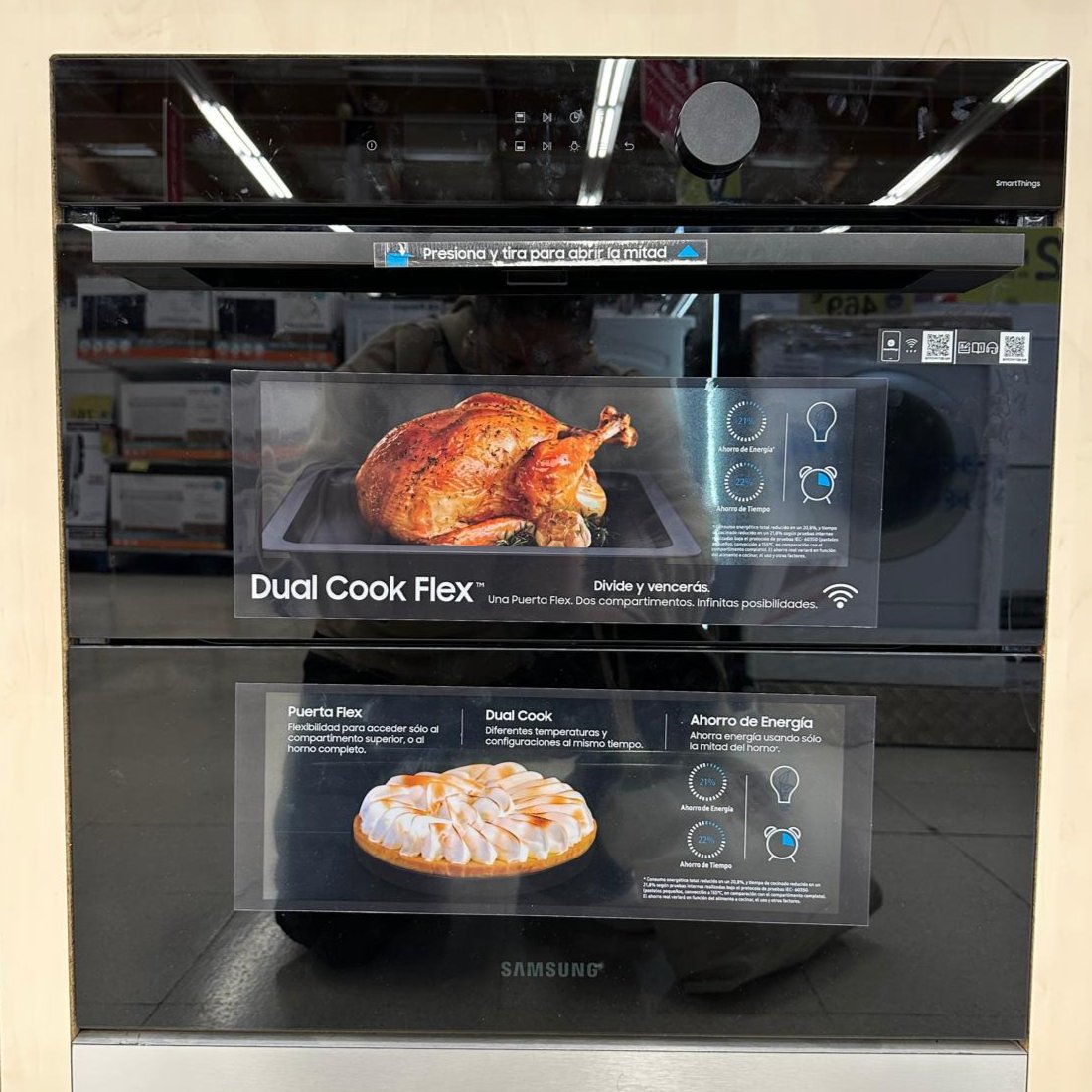 Cociná en un horno Grande o Dividilo en 2 > Horno Samsung Dual Flex ...